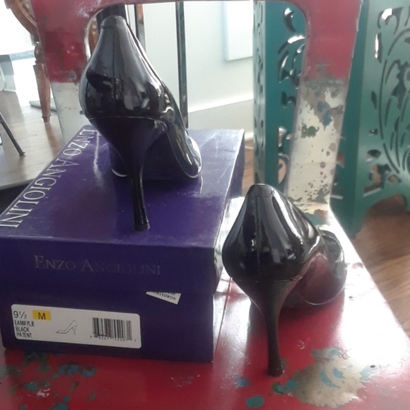 Enzo Angiolini | Shoes | Enzo Classic Patent Leather Peep Toe | Poshmark
